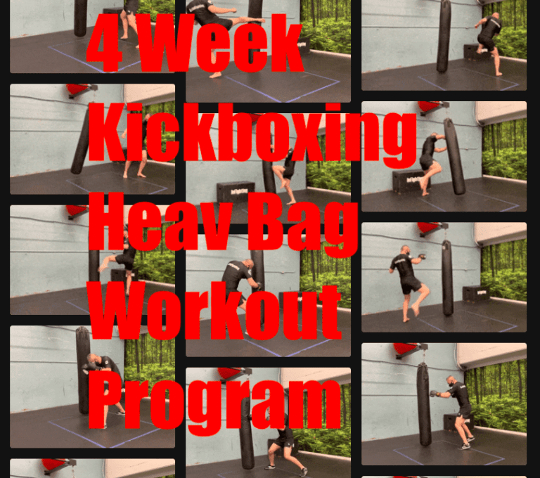 4 Week Kickboxing Heavy Bag Workout Program - Infighting