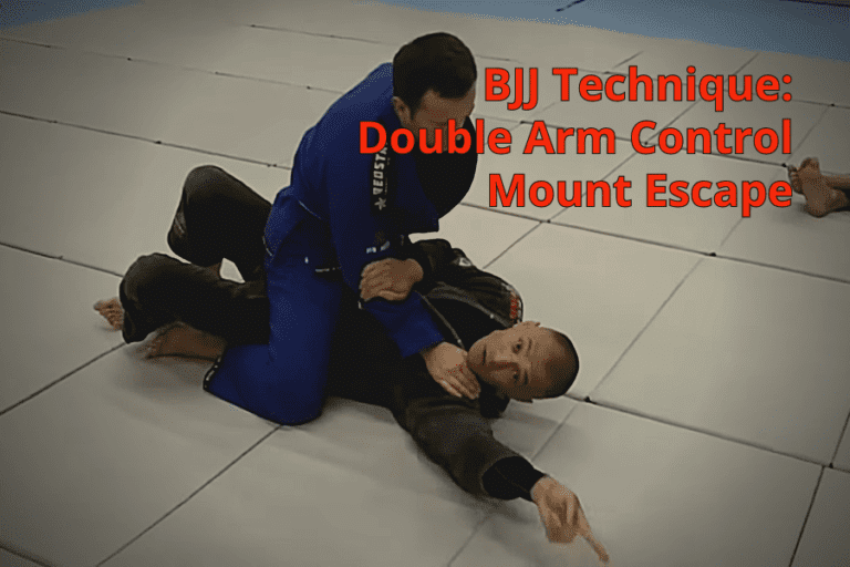 BJJ Technique: Double Arm Control Mount Escape - Infighting